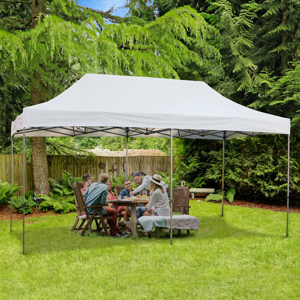 EROMMY 10x20ft Pop Up Canopy Tent, Commercial Instant Canopy with Roll ...