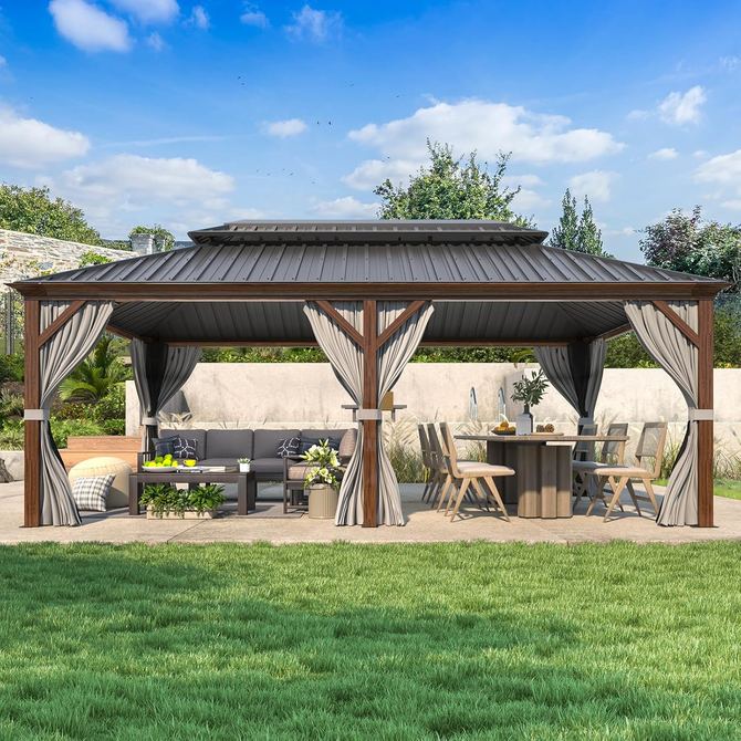Gazebo with Sides | Luxury, Space, & Durability – EROMMY – Erommy