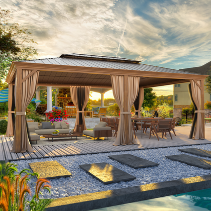 14x20 Hardtop Grill Gazebo | Spacious & Durable Outdoor Shelter ...