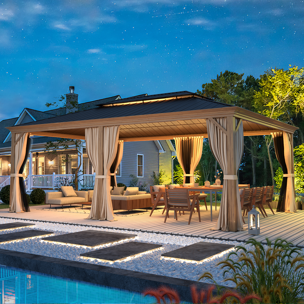 14x20 Hardtop Grill Gazebo | Spacious & Durable Outdoor Shelter ...
