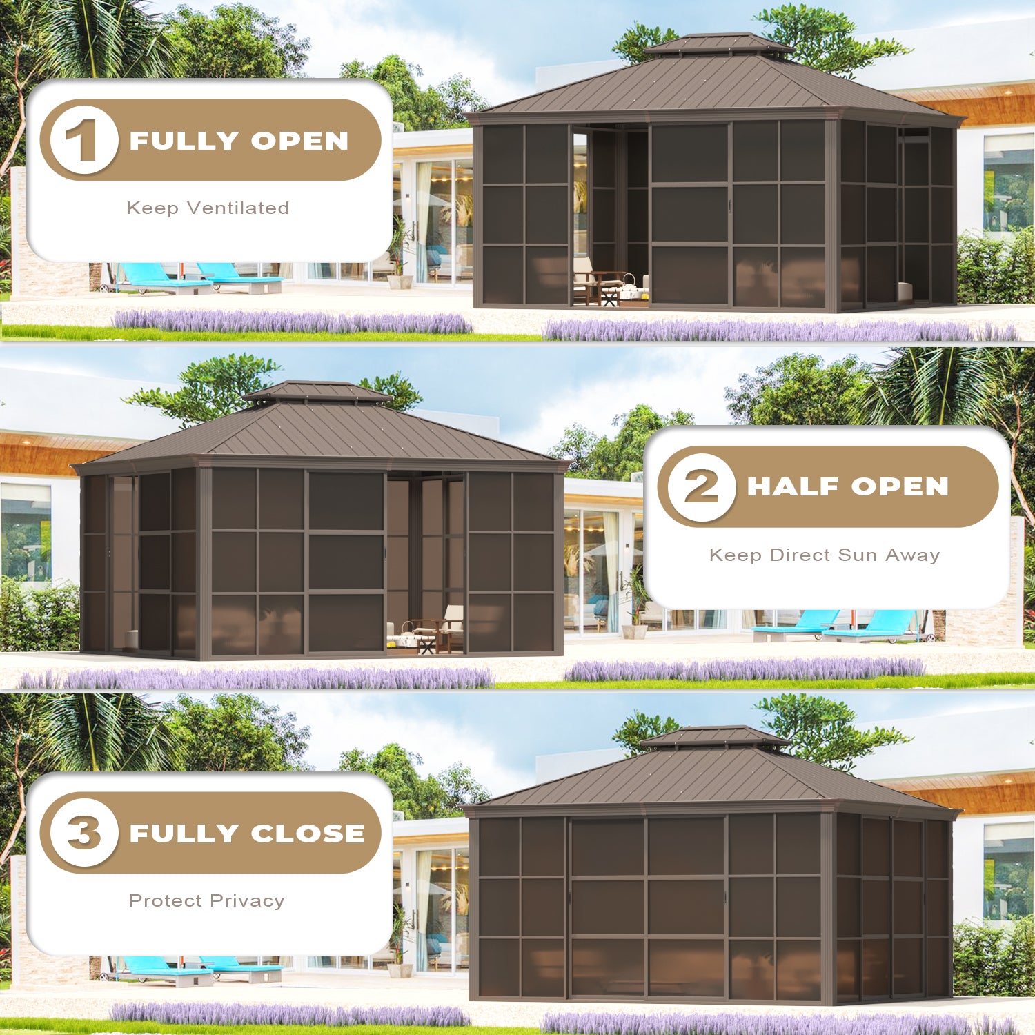 12X14 Florida Sunroom | Versatile Florida Room Kit - EROMMY – Erommy