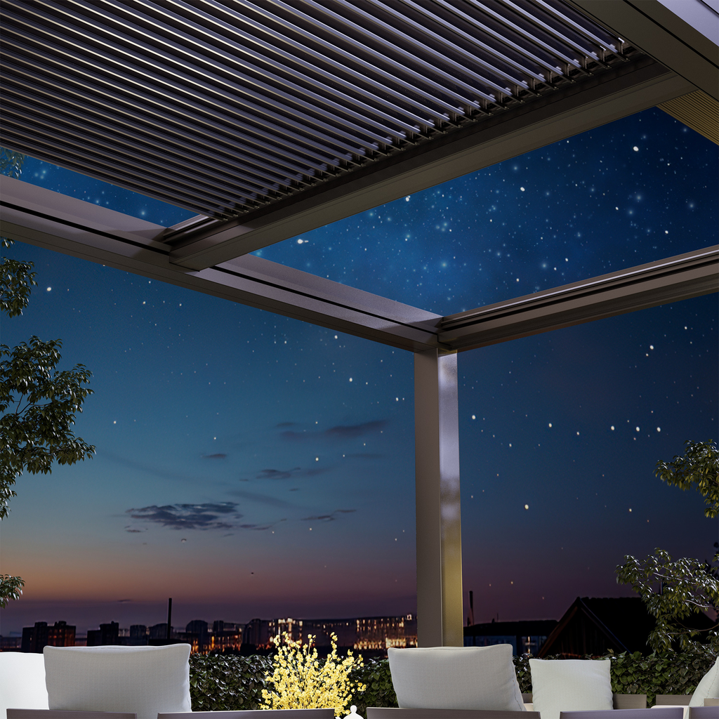 Pergola with Movable Louvers | Adjustable Awning & Shade - EROMMY – Erommy