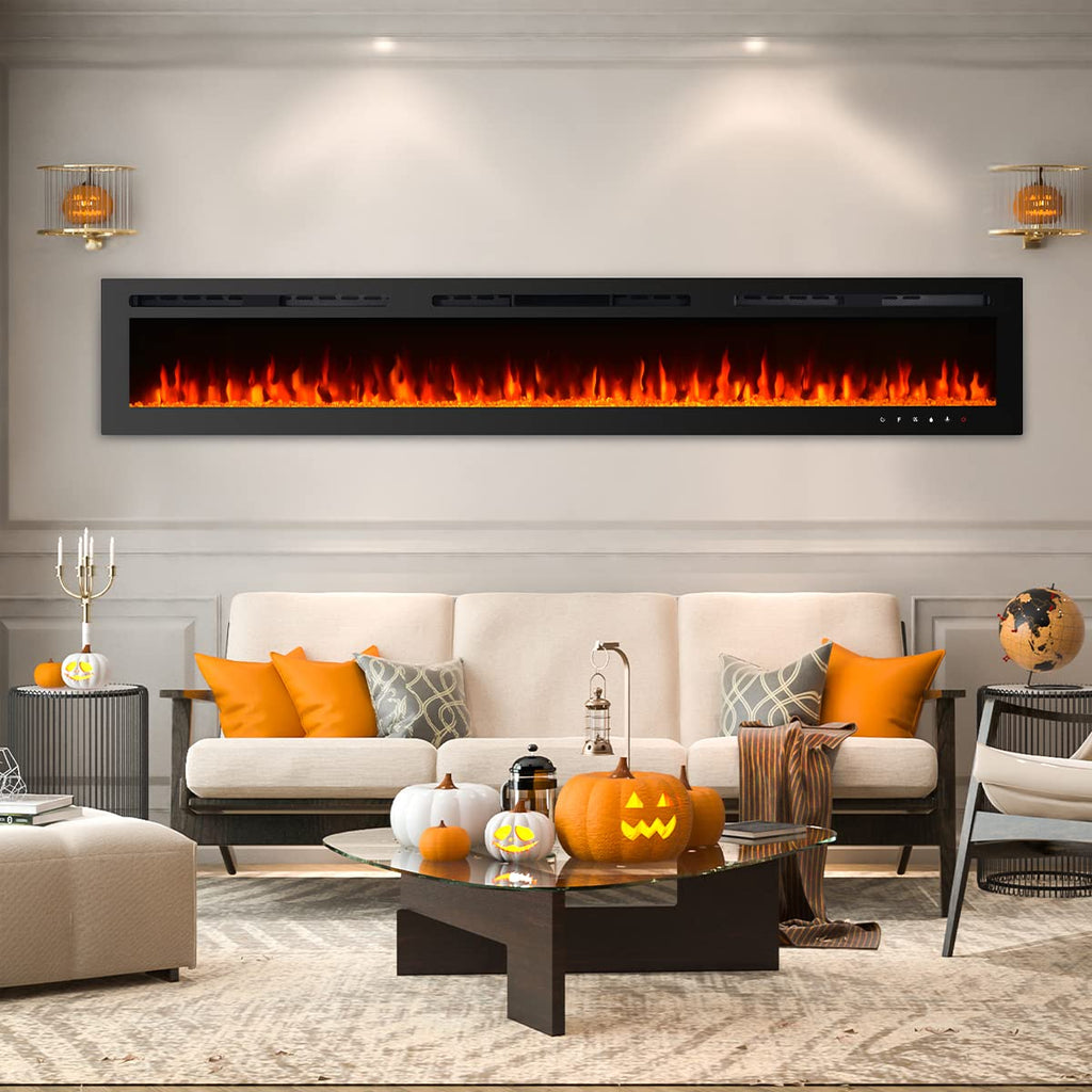 100 Inch LED Electric Fireplace Insert | Modern Warmth - EROMMY – Erommy